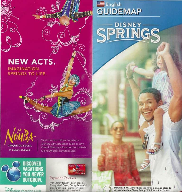 Brand New Disney Springs Guide Map Including "Town Center" | Disney Dining