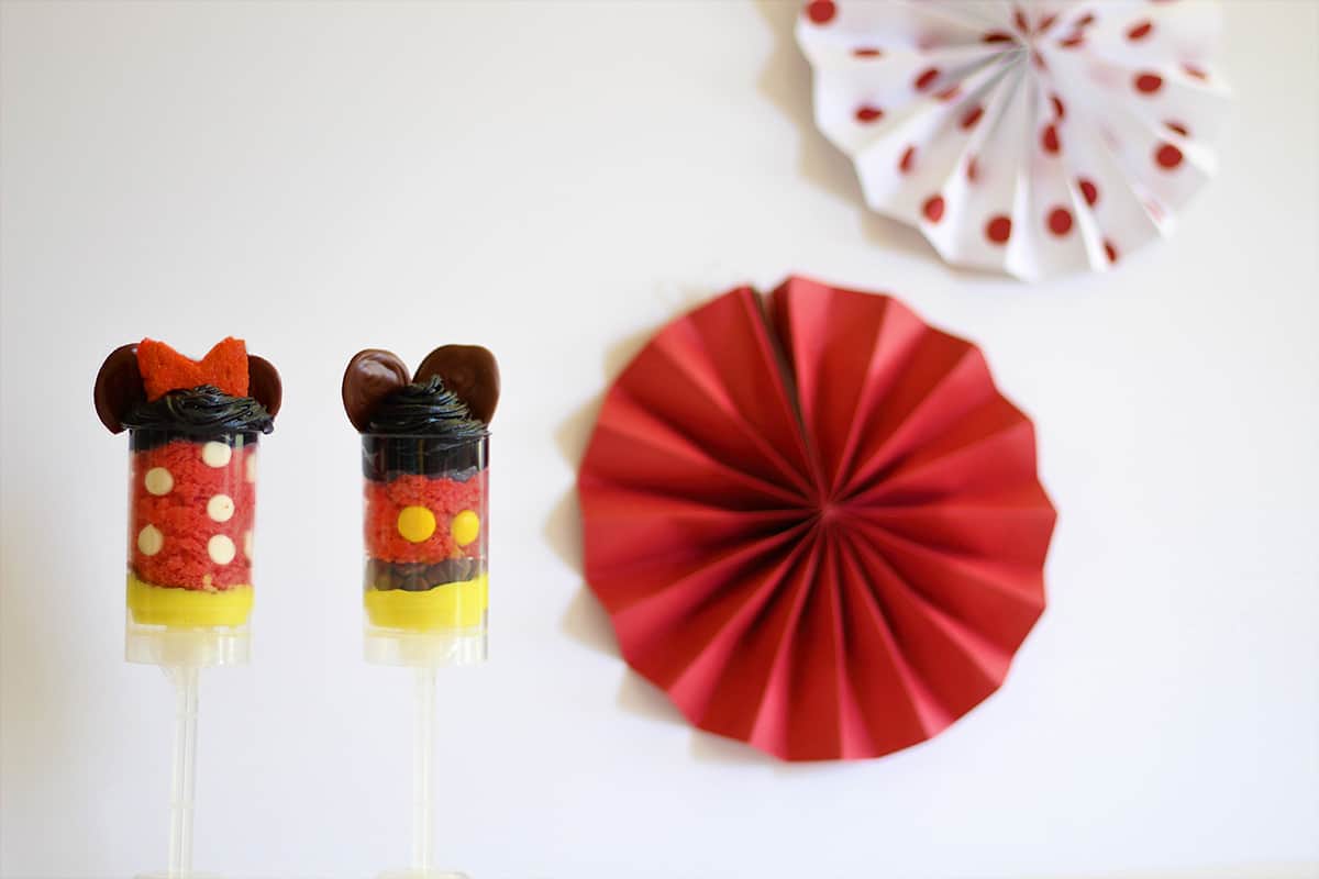 The Sweetest Mickey & Minnie Cake Push Pops Recipe | Disney Dining