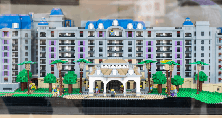 LEGO Model of Disney's Riviera Resort Now on Display at Disney Springs
