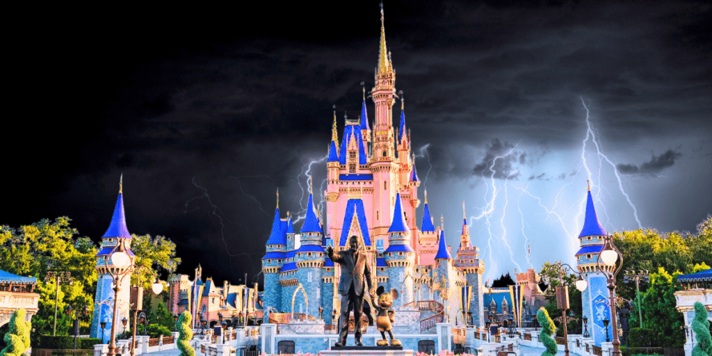 Guest Captures Heartwarming Video of Disney Magic as Rain Clouds Part ...