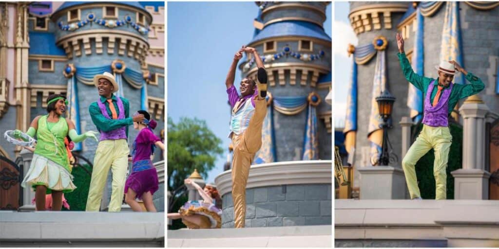 Disney World Spotlights Cinderella Castle Tap Dancer